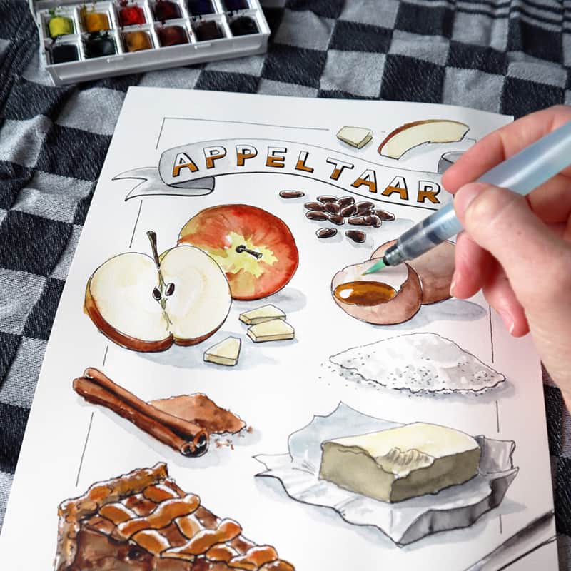 Recipe drawing - Karlijn van de Wier